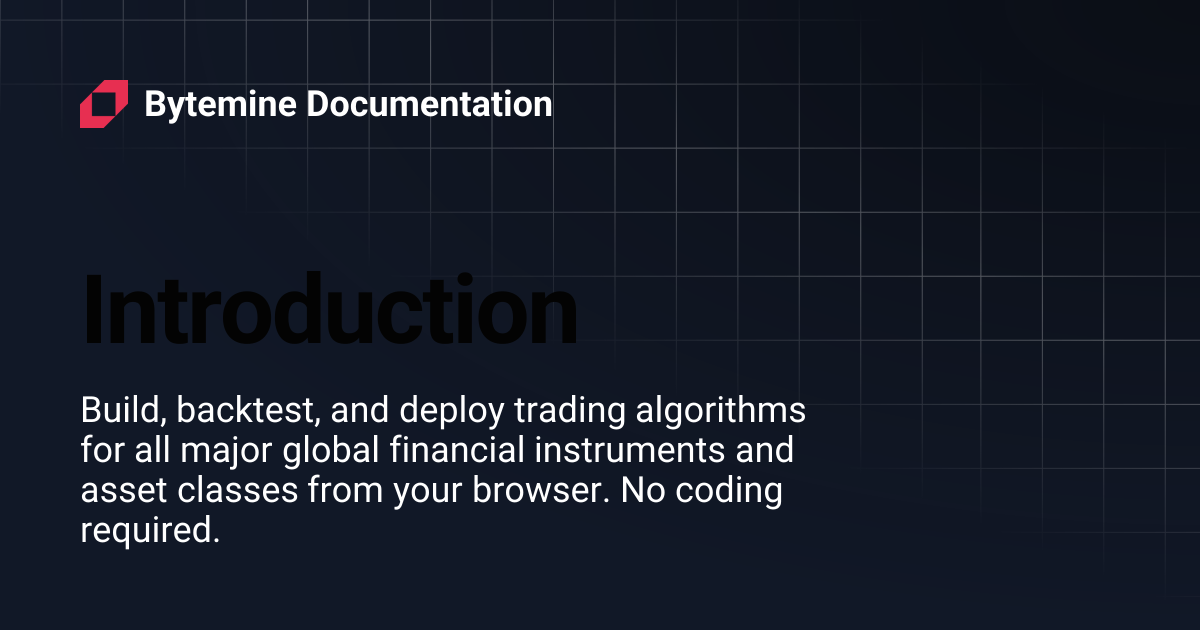 Introduction | Bytemine Documentation